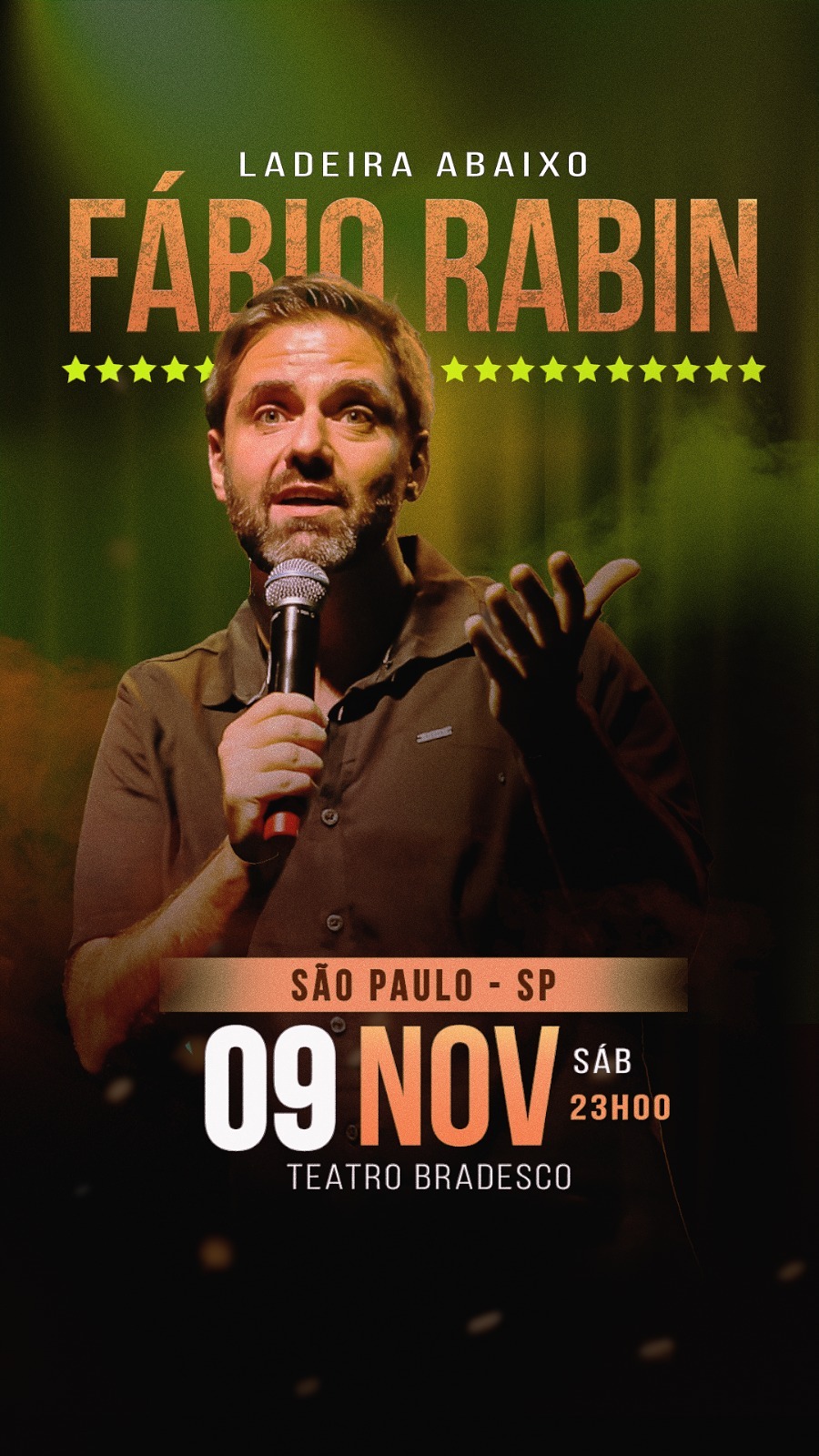 Fábio Rabin Retorna com o Espetáculo “Ladeira Abaixo” no Teatro ...